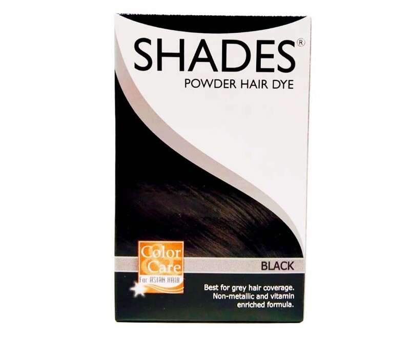 Shades Powder Hair Dye Black 9g