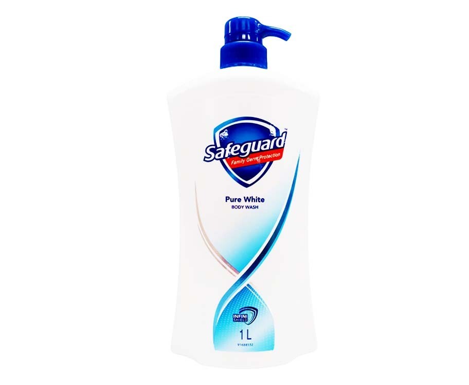 Safeguard Family Germ Protection Pure White Body Wash 1L