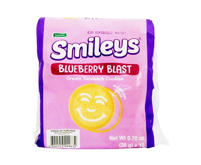 Galinco Smileys Blueberry Blast Blueberry Flavor (10 Packs x 20g) 200g
