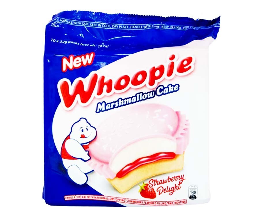 Suncrest Whoopie Marshmallow Cake Strawberry Delight (10 Packs x 32g)