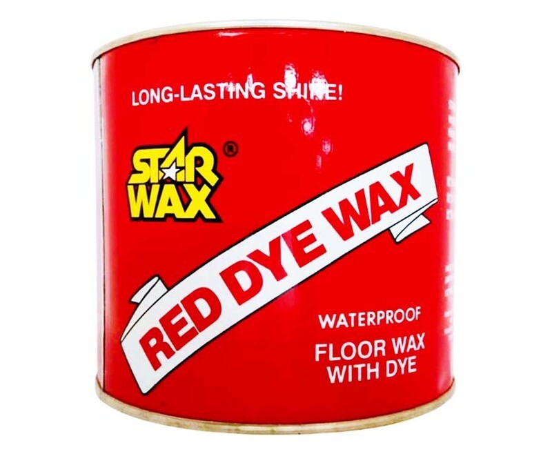 Starwax Red Dye Waterproof Floor Wax with Dye 900g