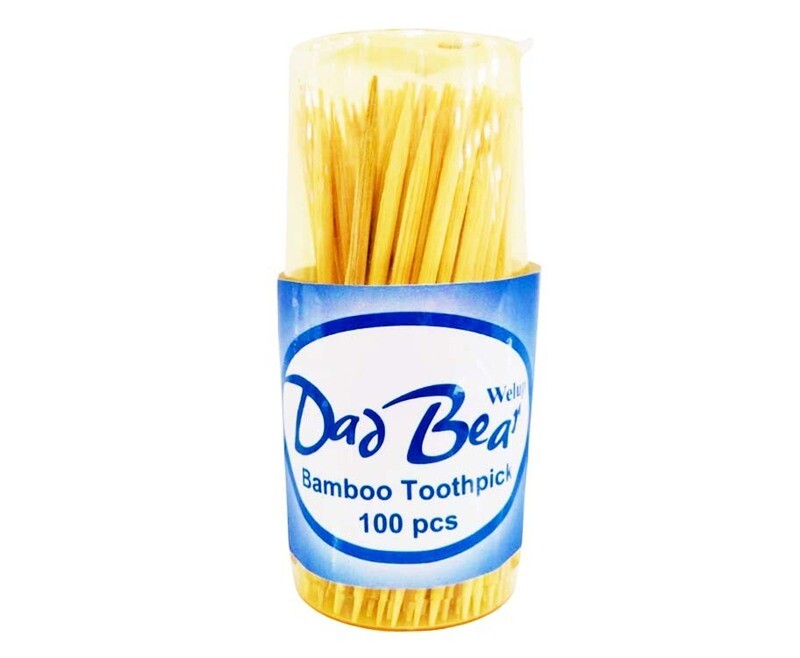 Welup Dad Bear Bamboo Toothpick 100 Pieces