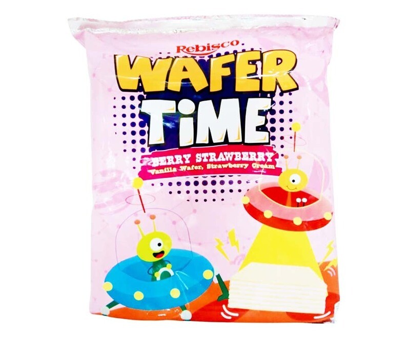 Rebisco Wafer Time Berry Strawberry (20 Packs x 11g) 220g