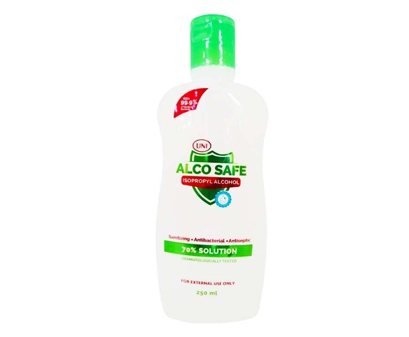 Uni Alco Safe Isopropyl Alcohol 70% Solution 250mL