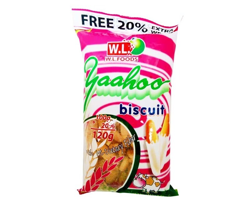 W.L. Yaahoo Biscuits Milk Flavor 120g