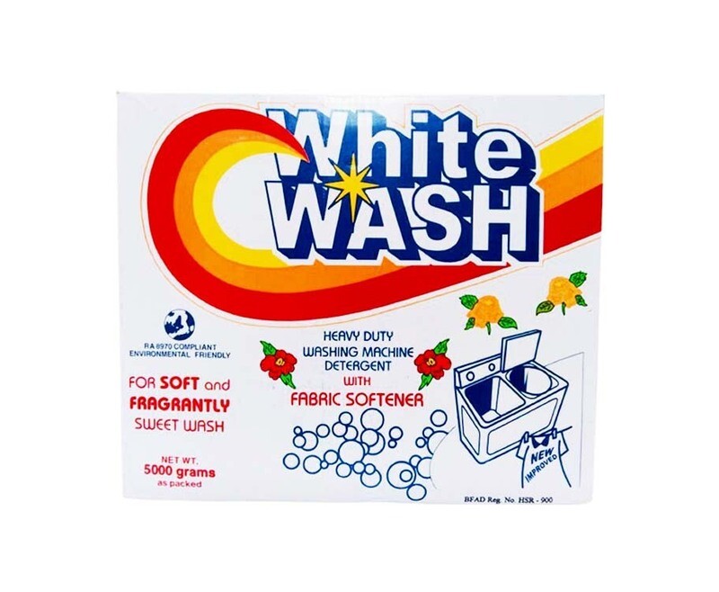 White Wash Heavy Duty Washing Machine Detergent with Fabric Softener 5000g