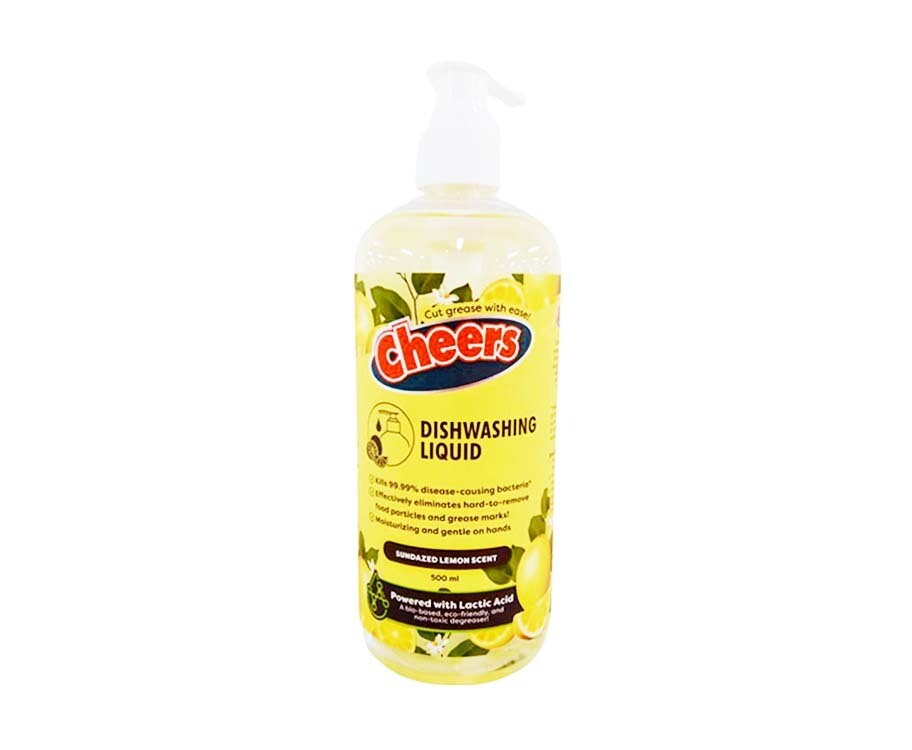 Cheers Dishwashing Liquid Sundazed Lemon Scent 500ml