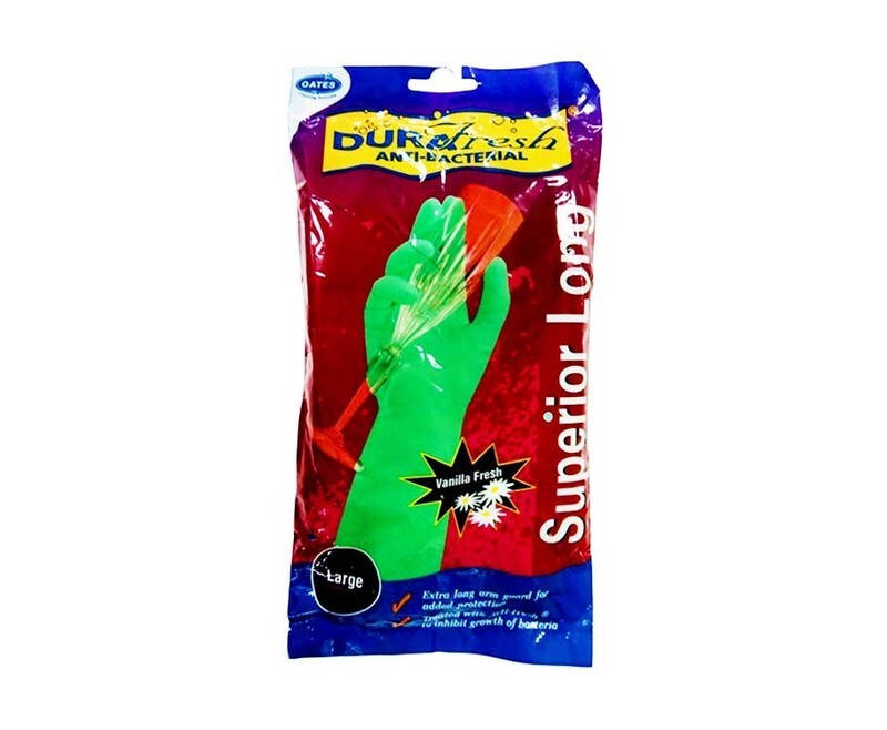 DuraFresh Anti-Bacterial Superior Long Gloves Large