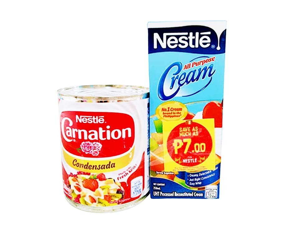 Nestlé All Purpose Cream 250mL + Nestlé Carnation Condensada 300mL