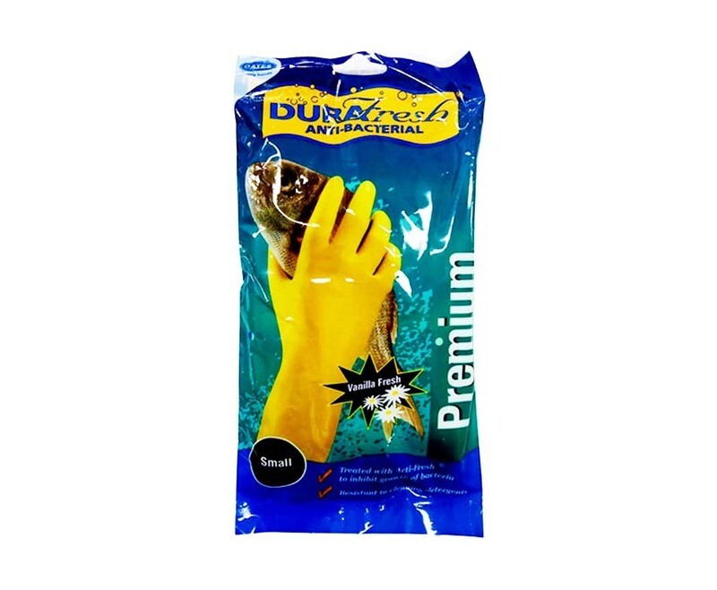 DuraFresh Anti-Bacterial Premium Rubber Gloves Small