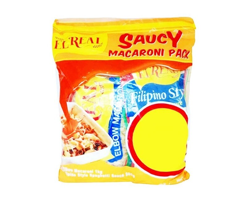 El Real Saucy Macaroni Pack Elbow Macaroni 1kg + Filipino Style ...