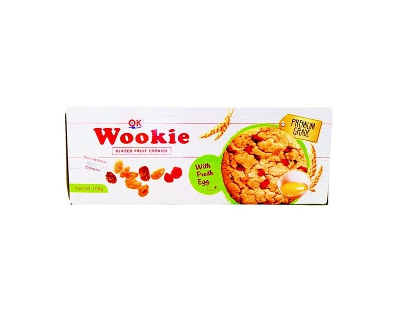 O.K. Wookie Glazed Fruit Cookies with Fresh Egg 108g