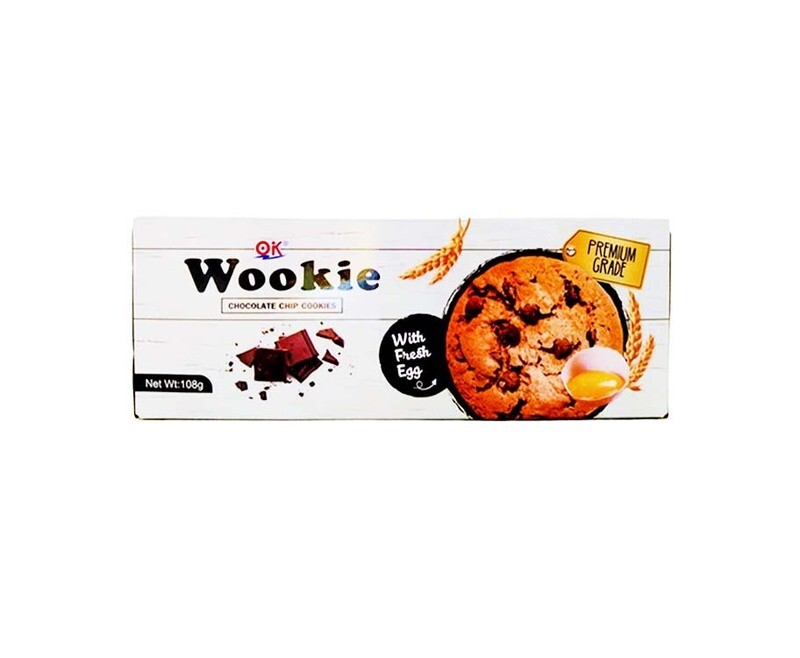 O.K. Wookie Chocolate Chip Cookies with Fresh Egg 108g