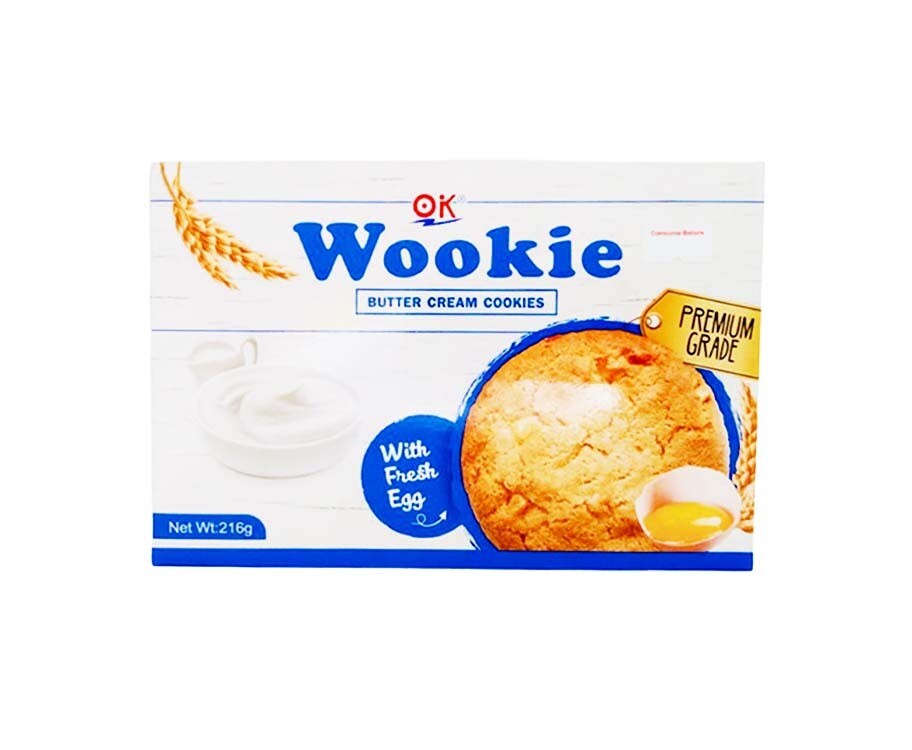 O.K. Wookie Butter Cream Cookies with Fresh Egg 216g