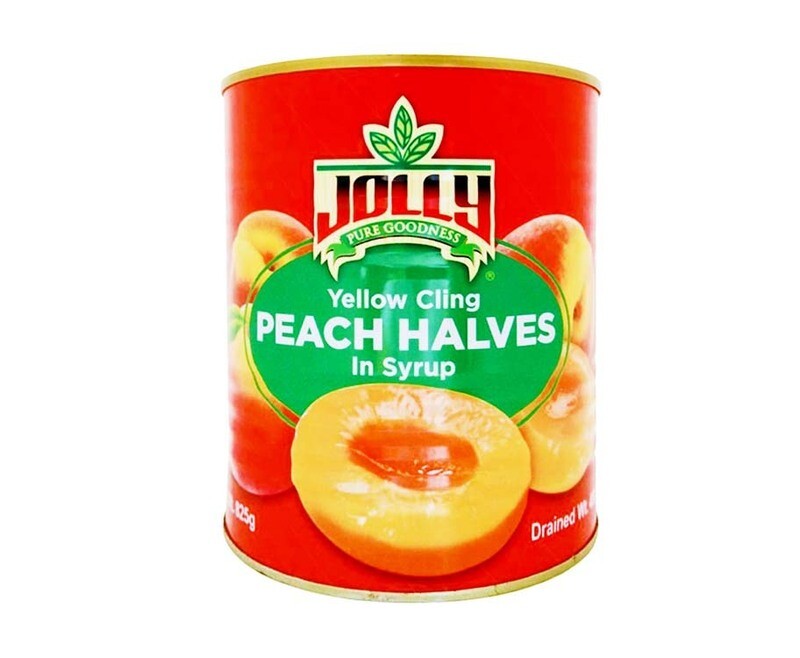 Jolly Pure Goodness Yellow Cling Peach Halves in Syrup 825g
