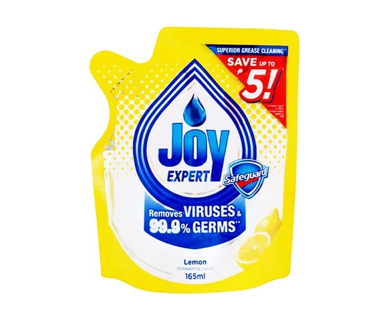 Joy Expert Safeguard Dishwashing Liquid Lemon 165mL