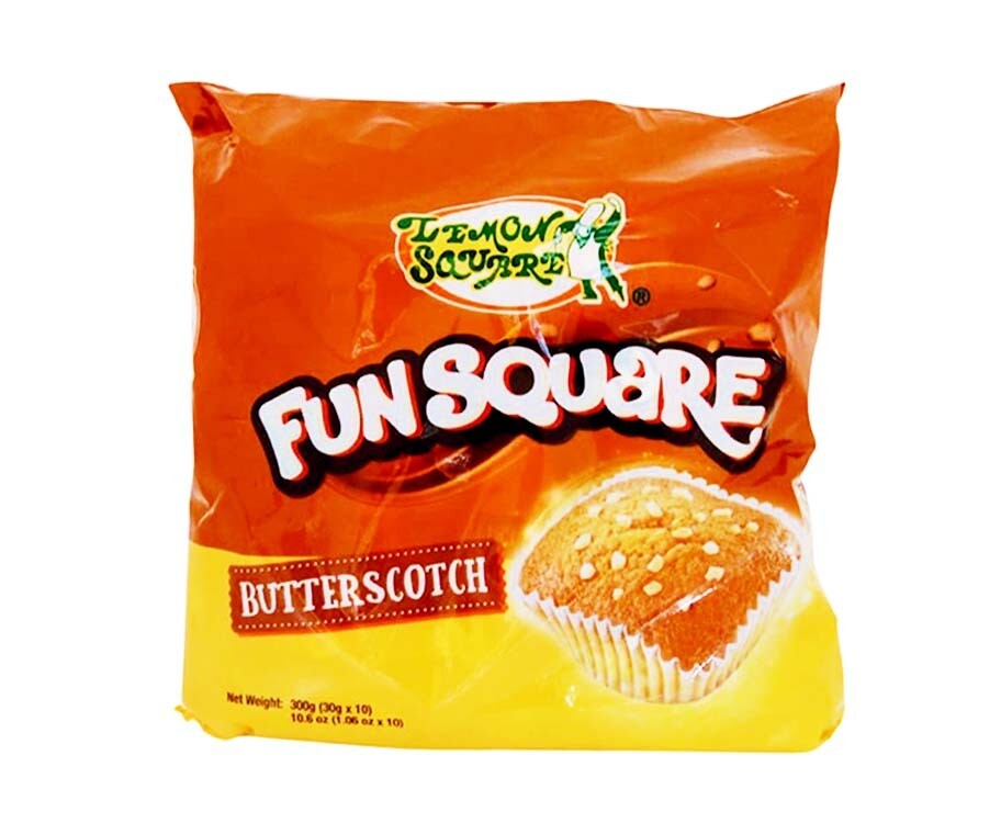 Lemon Square Fun Square Butterscotch (10 Packs x 30g) 300g