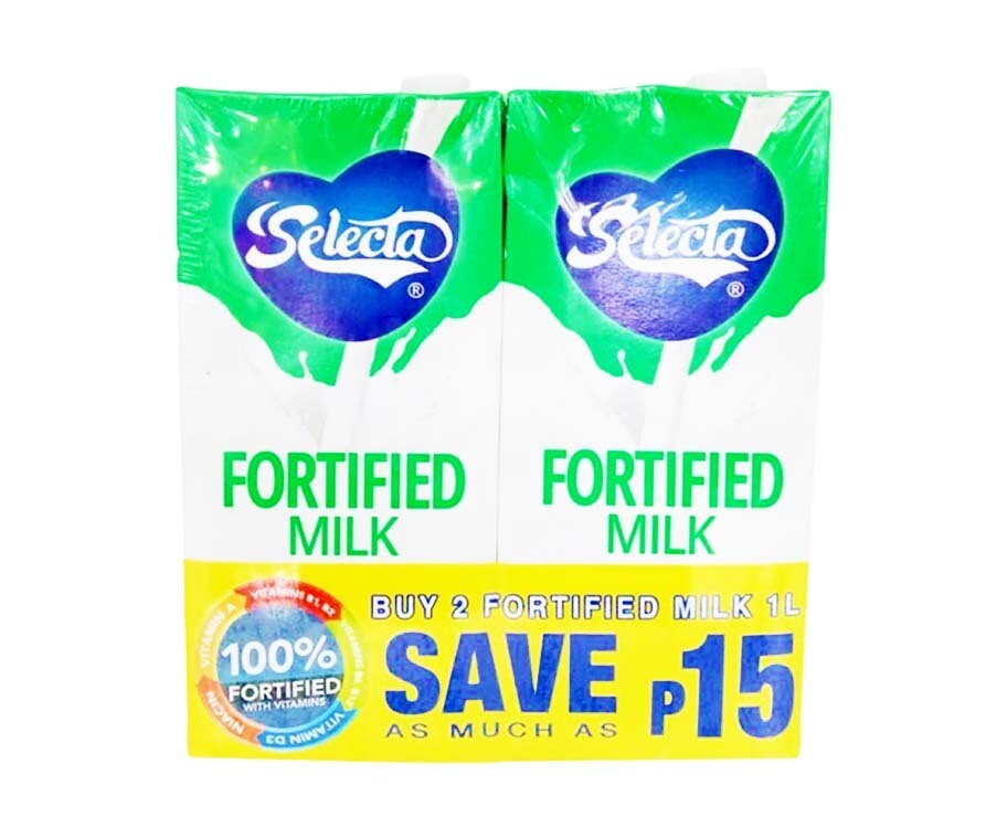 Selecta Fortified Milk (2 Packs x 1L)