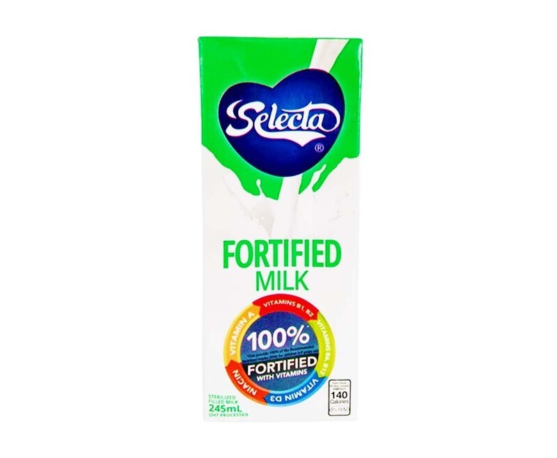 Selecta Fortified Milk UHT-Processed Sterilized Filled Milk 245mL