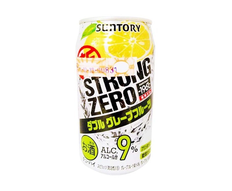 Suntory Strong Zero -196°C Double Grapefruit 9% Alcohol 350mL