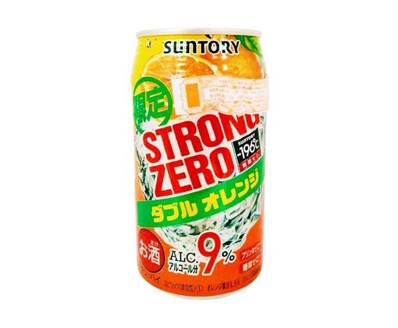Suntory Strong Zero -196°C Double Orange 9% Alcohol 350mL