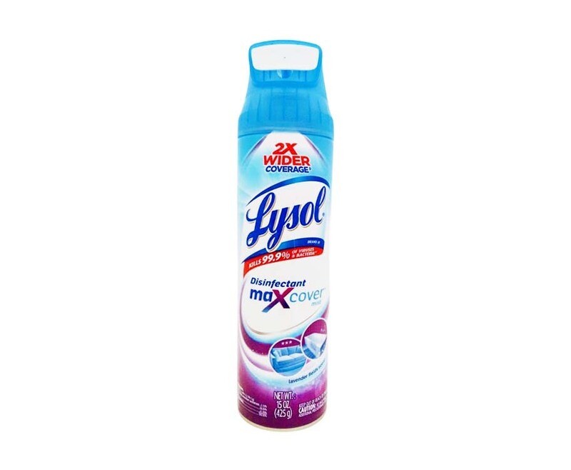 Lysol Disinfectant Max Cover Mist Lavender Fields Scent 425g