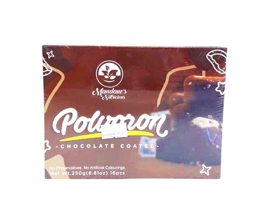 Mandaue's Nutricious Polvoron Chocolate Coated 16 Pieces 250g