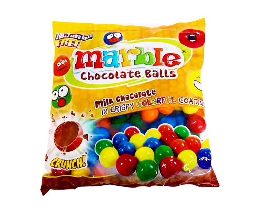 Marble Chocolate Balls Milk Chocolate in Crispy Colorful Coating 387.6g