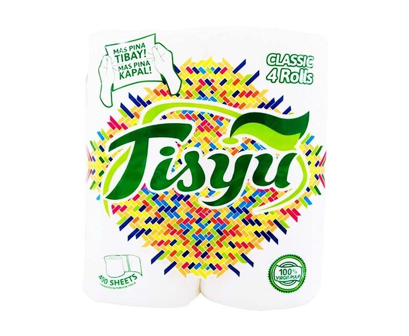 Tisyu Classic Laminated Bathroom Tissue 400 Sheets 4 Rolls