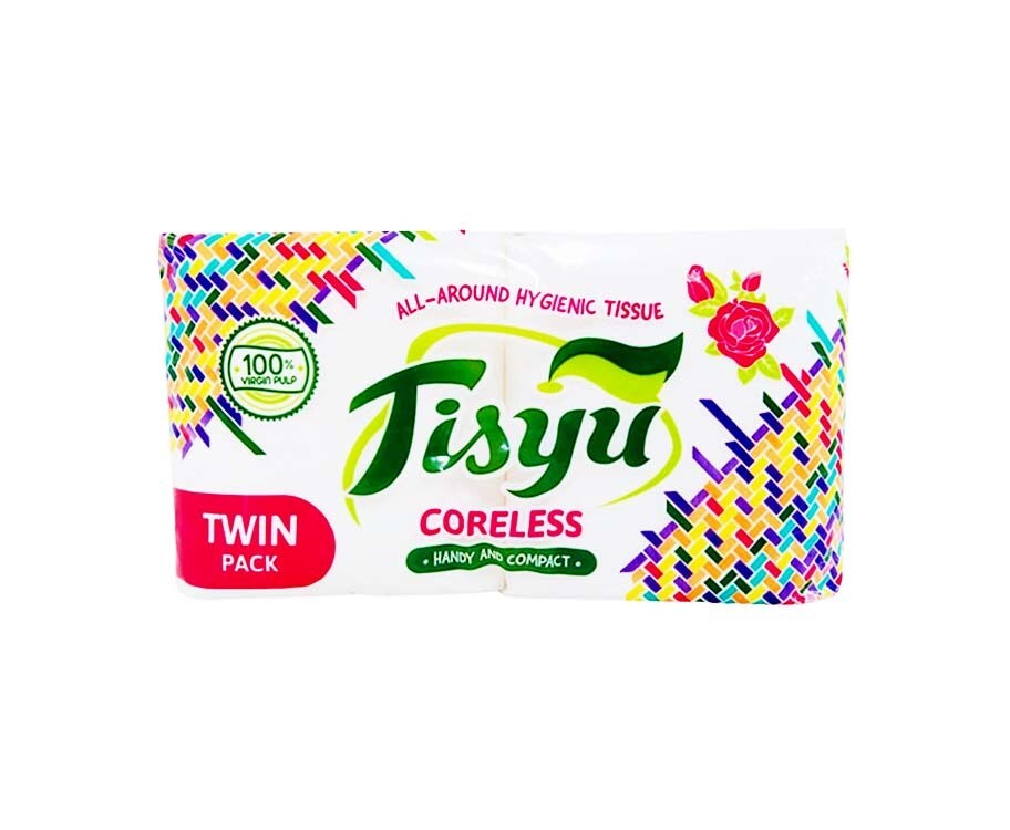 Tisyu Coreless Handy and Compact Twin Pack