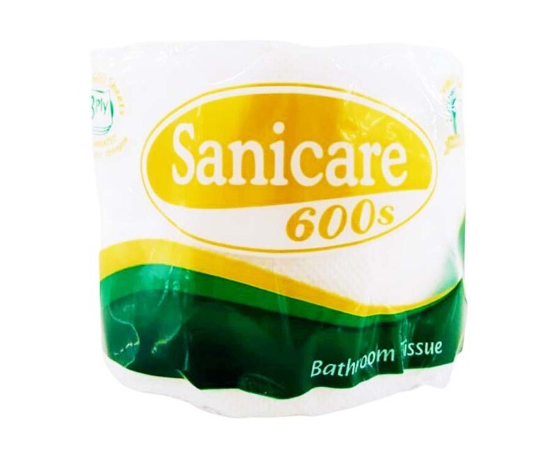 Sanicare Ecolayers Bathroom Tissue 3-Ply 600 Sheets 1 Roll