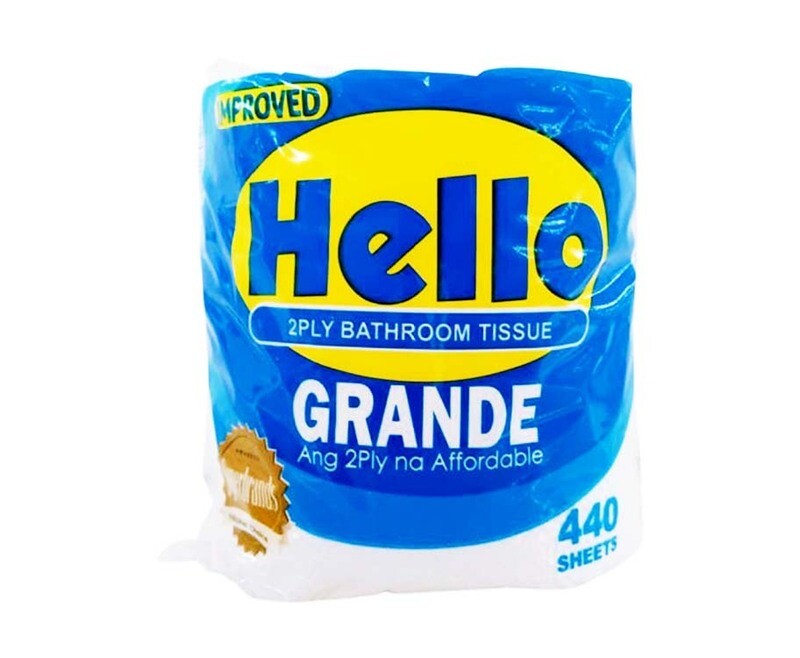 Hello Grande Bathroom Tissue Solo 2-Ply 440 Sheets