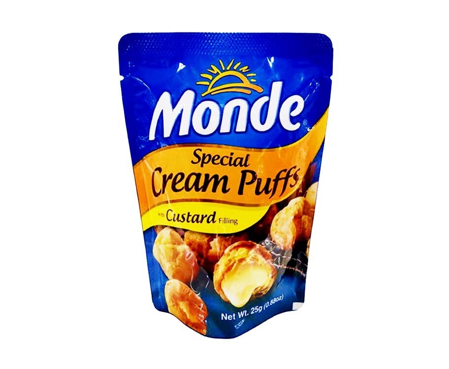 Monde Special Cream Puffs with Custard Filling 25g