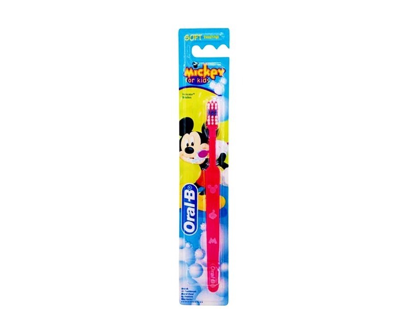 Oral-B Mickey For Kids Soft Toothbrush Pink
