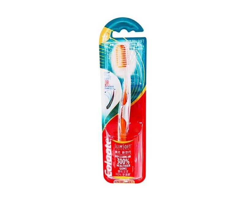 Colgate Slim Soft Advanced Ultra Soft Toothbrush 1 Piece Orange