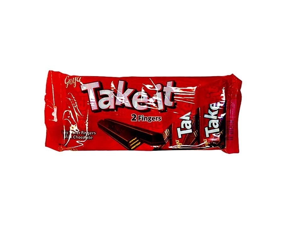 Goya Take-it 2 Fingers Crispy Wafer in Milk Chocolate (6 Packs x 16g)
