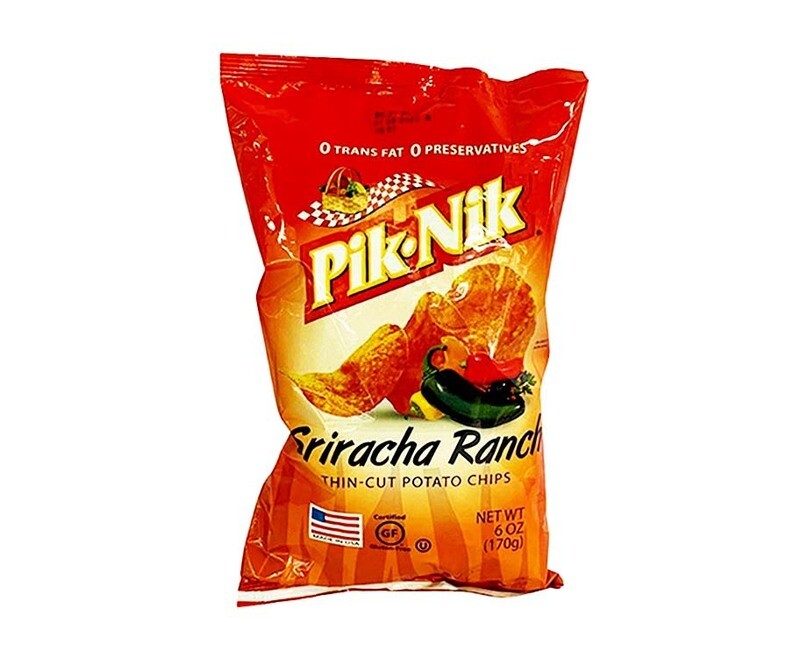 Pik-Nik Sriracha Ranch Thin-Cut Potato Chips 6oz (170g)