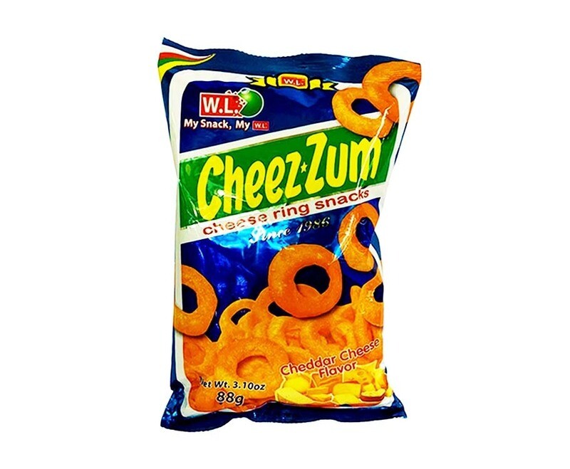 W.L. Foods Cheez Zum Cheese Ring Snacks Cheddar Cheese Flavor 88g