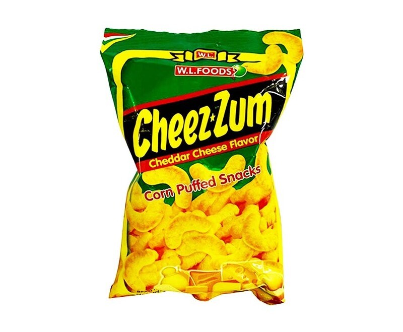 W.L. Foods Cheez Zum Corn Puffed Snacks Cheddar Cheese Flavor 60g