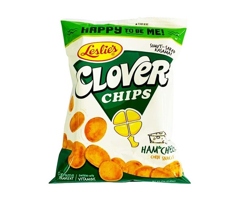 Leslie's Clover Chips Ham & Cheese Flavored Corn Snack 24g