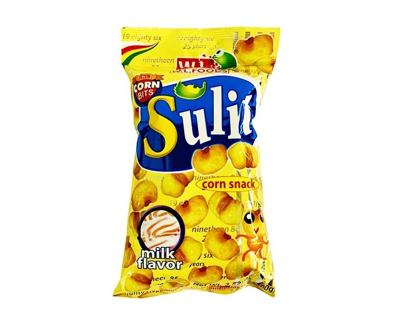 W.L. Foods Corn Bits Sulit Corn Snack Milk Flavor 100g