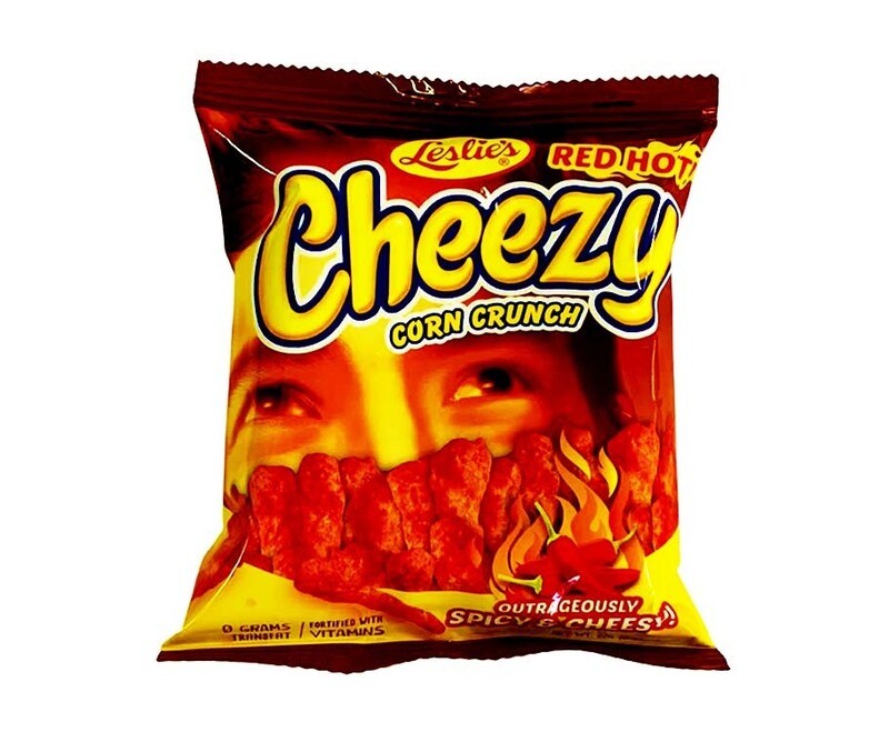 Leslie's Cheezy Corn Crunch Red Hot 22g