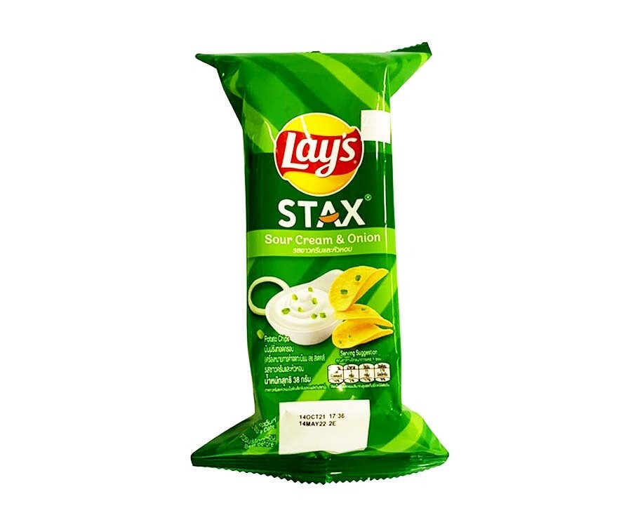 Lay's Stax Sour Cream & Onion Potato Chips 38g
