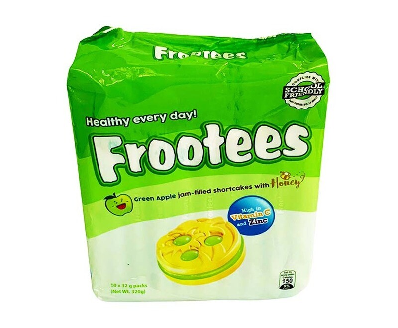 Frootees Green Apple Jam-filled Shortcakes with Honey (10 Packs x 32g) 320g