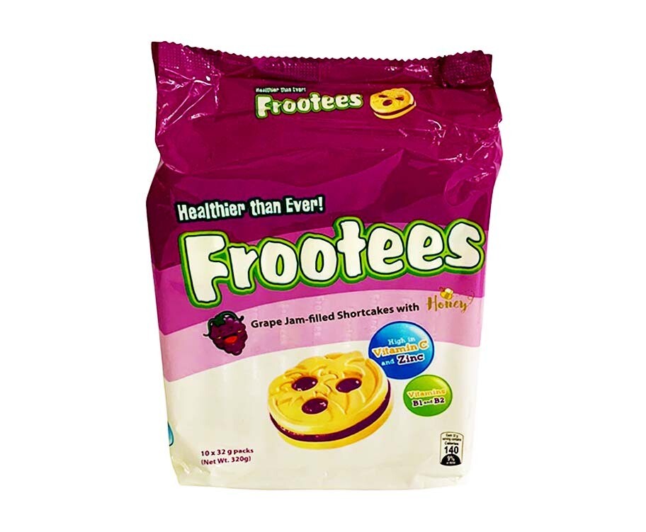 Frootees Grape Jam-filled Shortcakes with Honey (10 Packs x 32g) 320g
