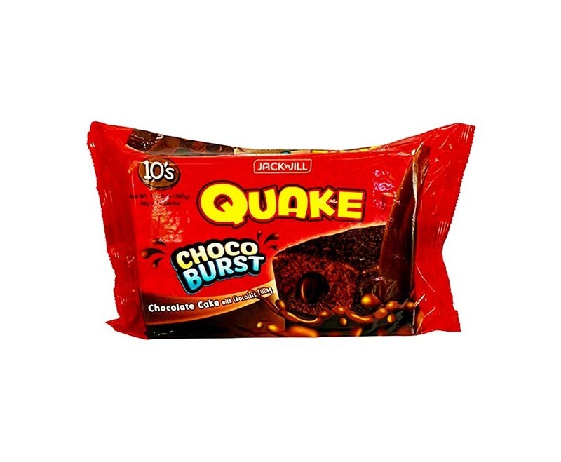Jack 'n Jill Quake Choco Burst 10's (10 Packs x 38g) 380g