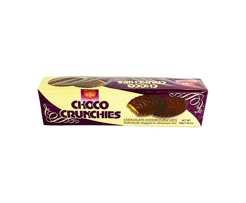 Fibisco Choco Crunchies Chocolate Covered Biscuits 200g