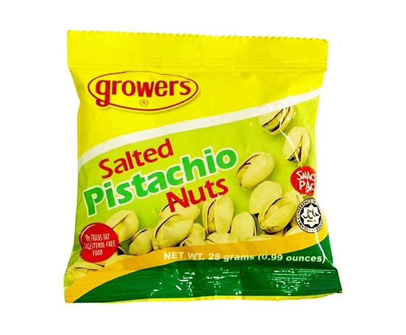 Growers Salted Pistachio Nuts Snack Pack 28g