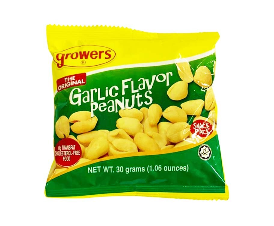 Growers The Original Garlic Flavor Peanuts Snack Pack 30g
