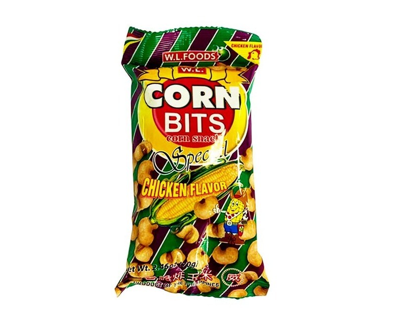 W.L. Foods Corn Bits Corn Snack Special Chicken Flavor 70g